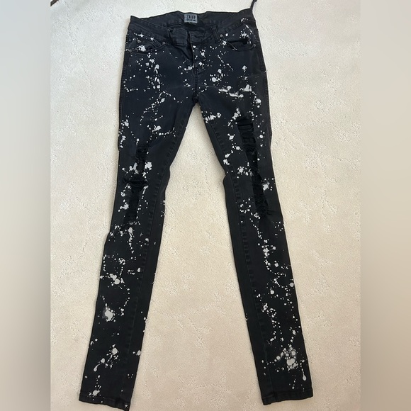 Tripp nyc | Jeans | Tripp Nyc Distressed Bleachdyed Skinny Rocker Jeans ...